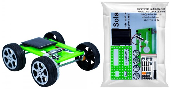 5-12 Yaş Güneş Enerjili Mini Araba Seti Stem Atölyesi